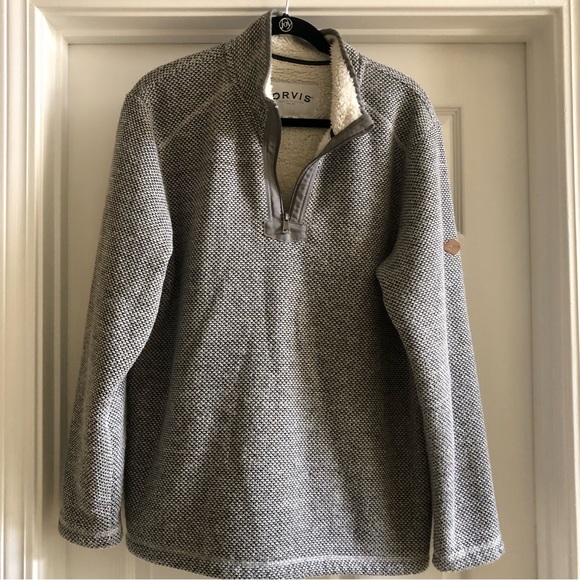 Orvis | Sweaters | Orvis Fleece Lined Half Zip Large | Poshmark